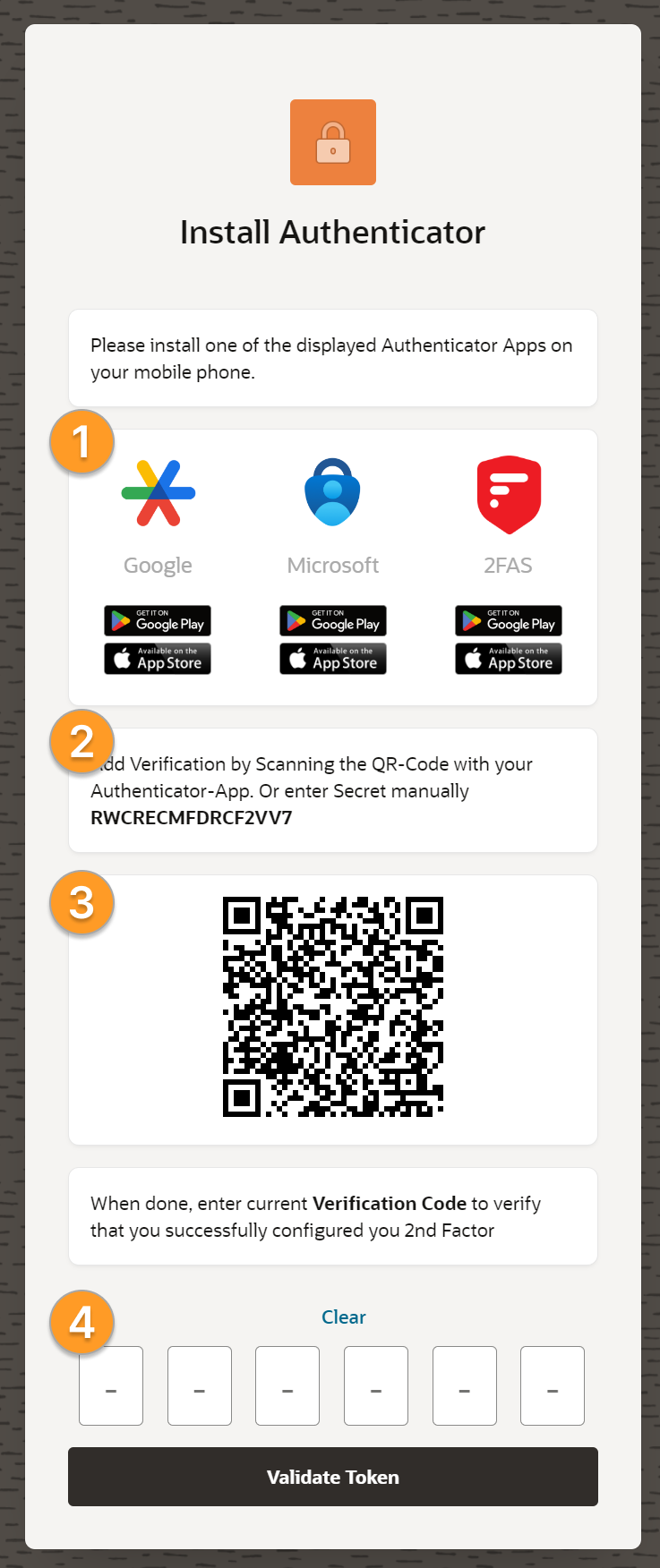 Using Authenticator Based MFA in Oracle APEX #JoelKallmanDay - micodify